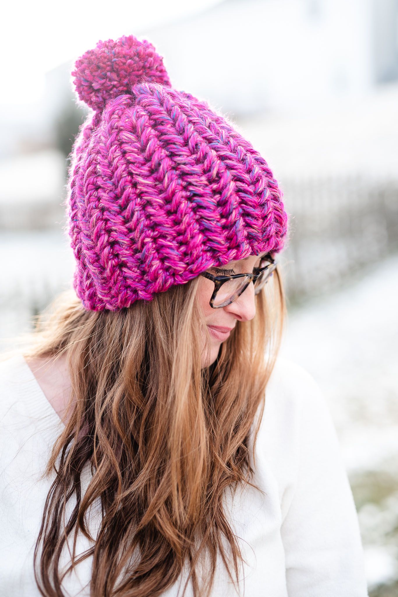 FREE Pattern: The Herringbone Crochet Beanie – A New Day Crochet